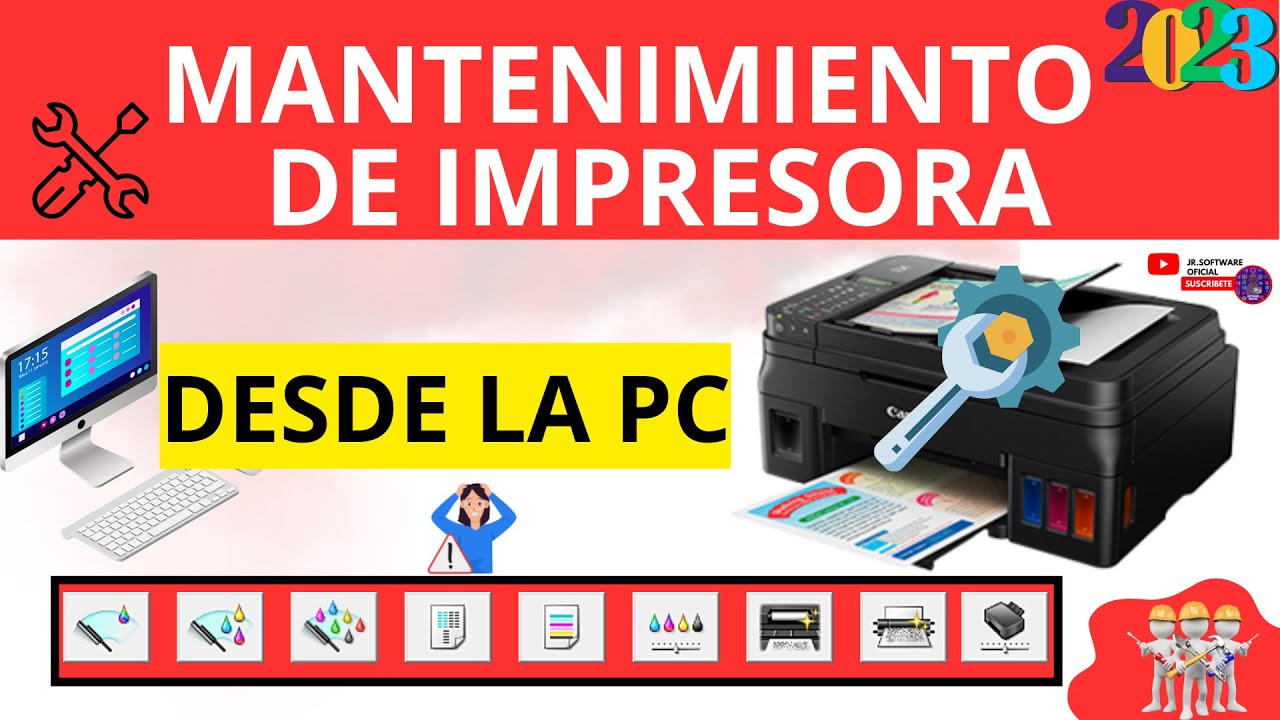 Impresora no imprime bien🖨- Mantenimiento de impresora desde la pc 2023☑ - YouTube