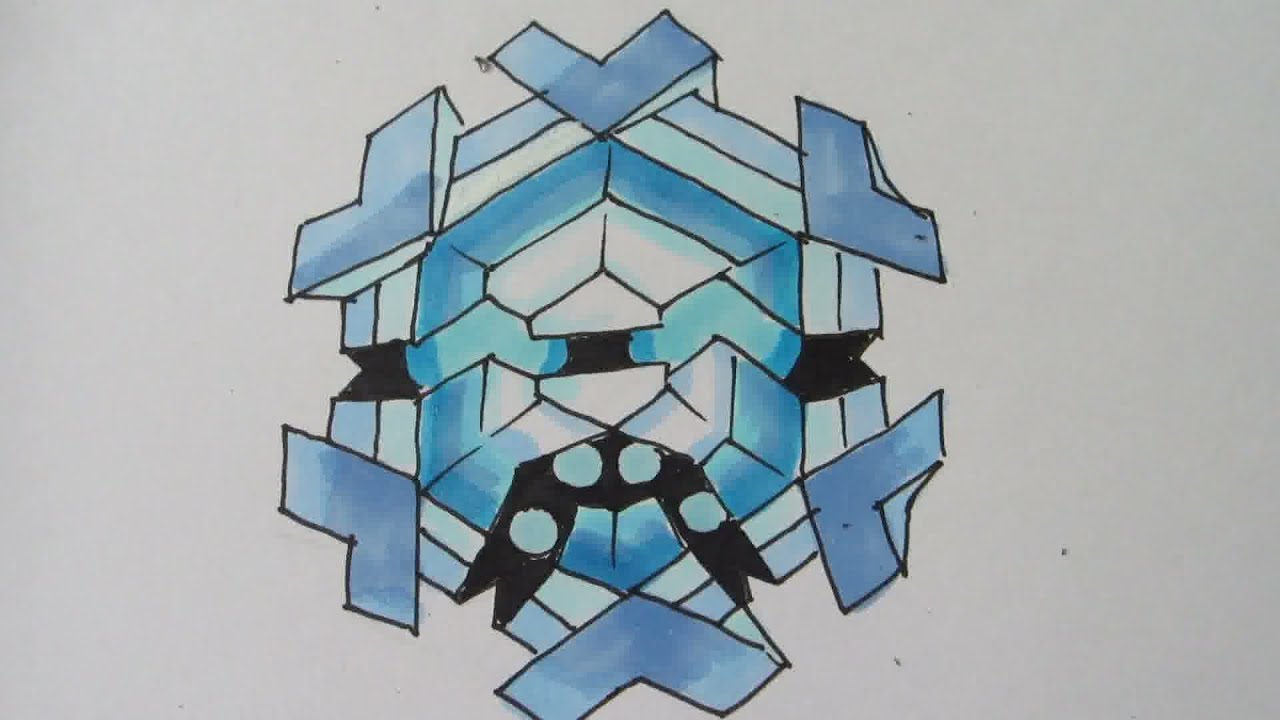 How to draw Pokemon: No.615 Cryogonal - YouTube
