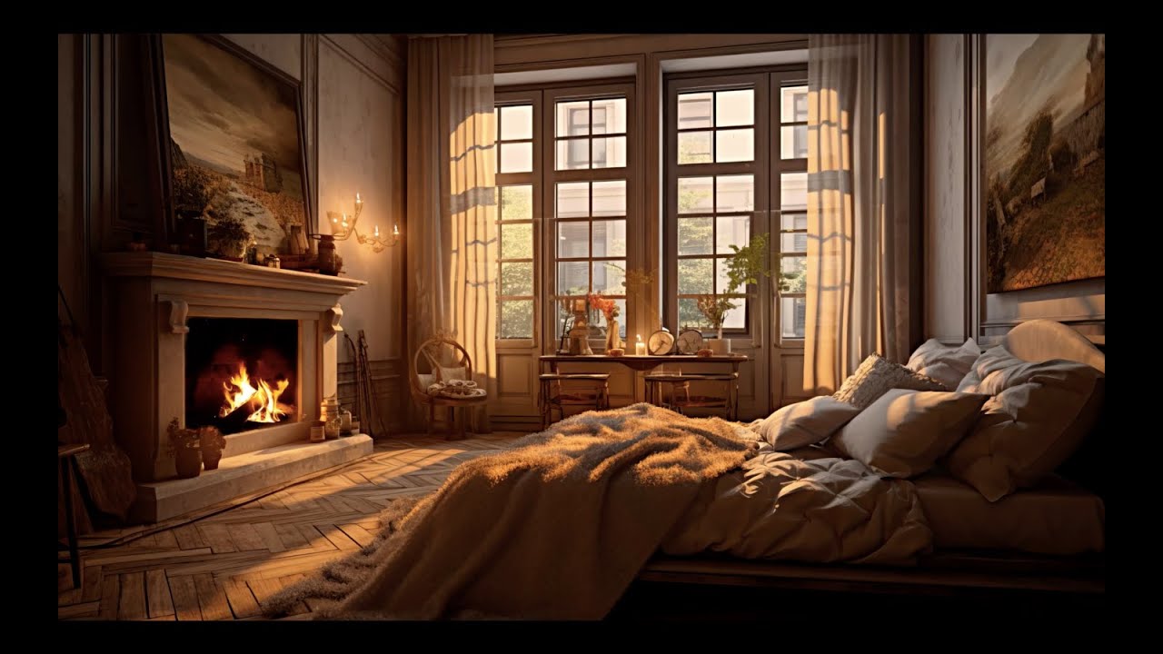 ٍRelax with calming fireplace sounds | Slowing down your thoughts - YouTube