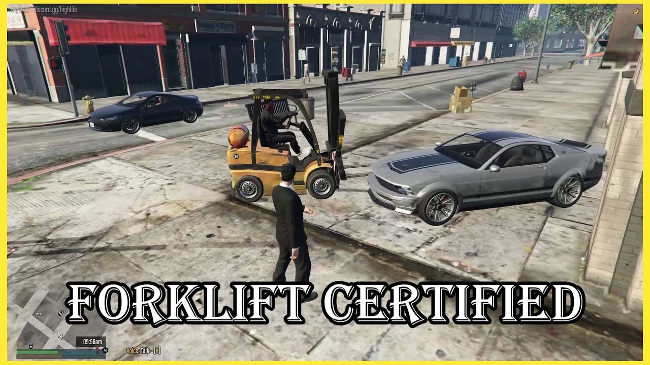 Forklift certified in GTA RP - YouTube