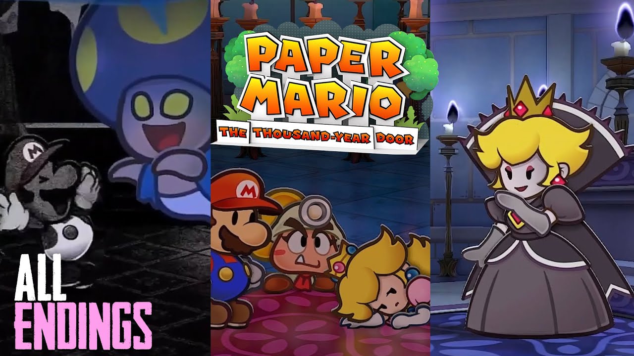 Paper Mario TTYD Remake All Endings (Good, Bad & Secret Ending) - YouTube