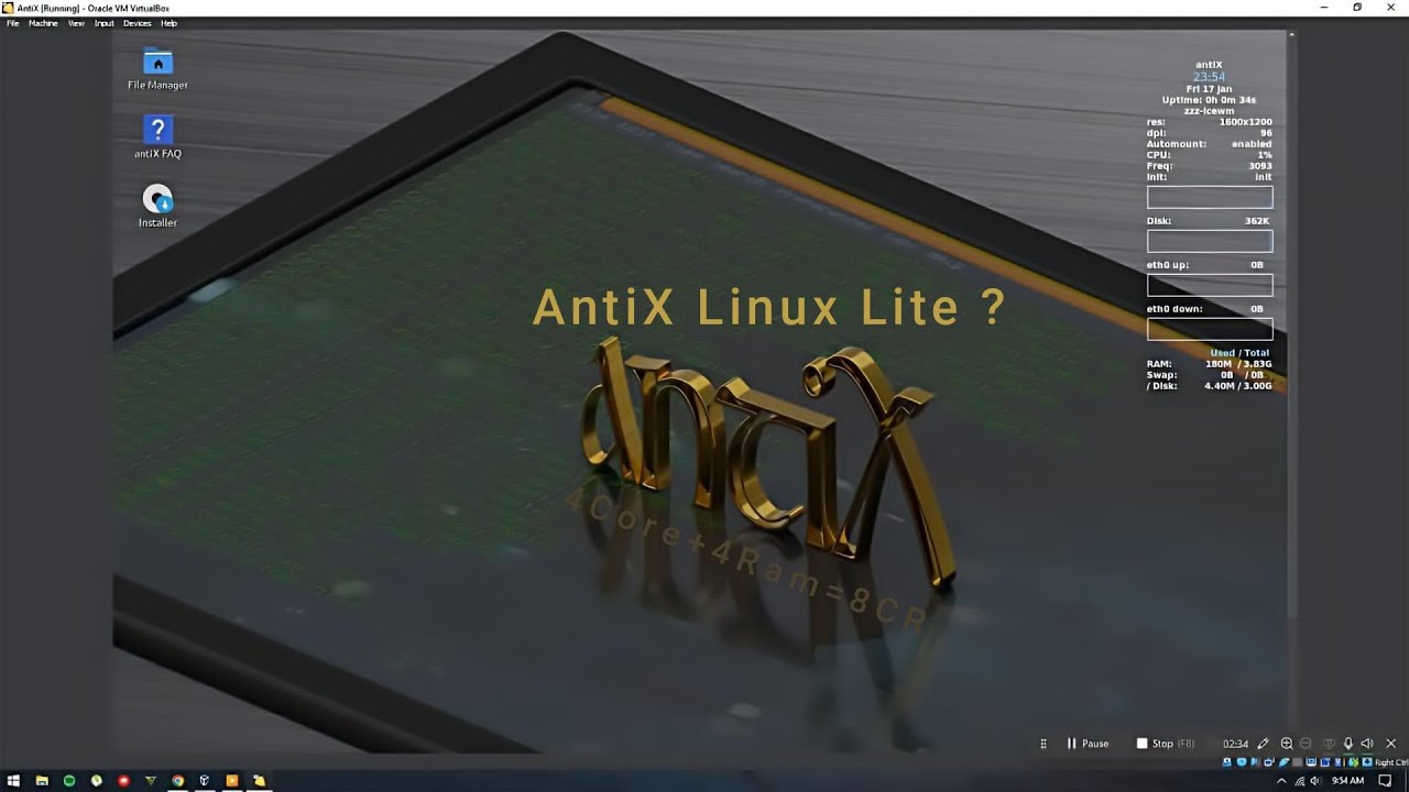 AntiX Linux OS ||Lite better then Mint ? - YouTube