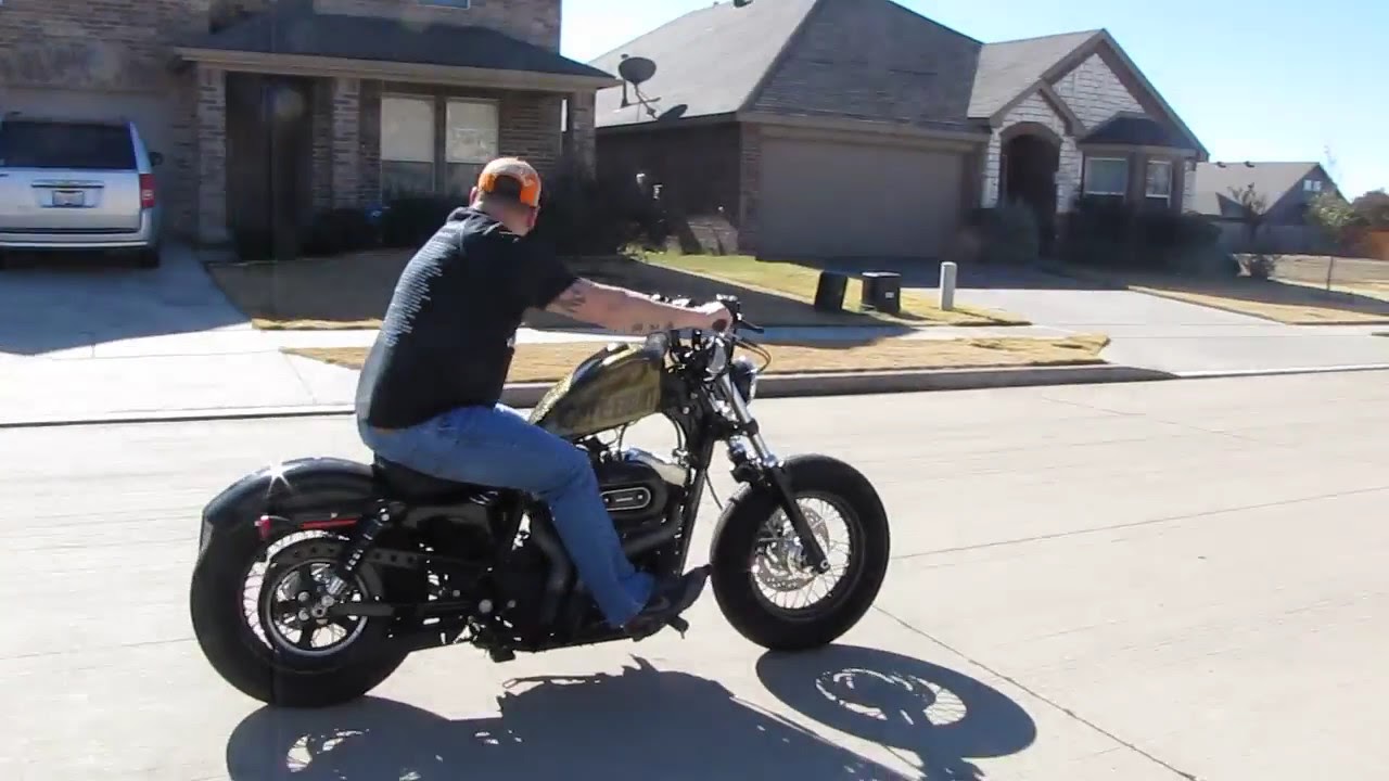 2013 Harley Davidson Forty-Eight FLY BY with Exotic Choppers Exhaust ...
