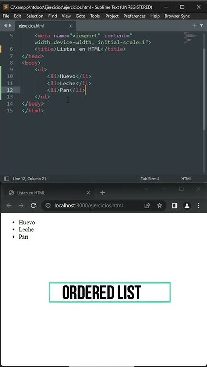 Sabes como crear listas ordenadas y desordenadas #html #css #developer ...
