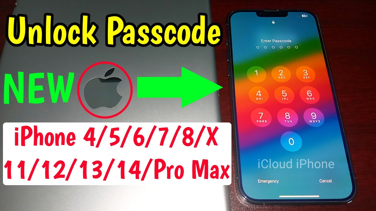Unlock iPhone 5/6/7/8/X/SE/11 Passcode iF Forgot it 2023 - How To ...