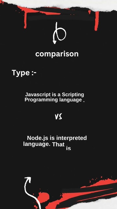What is the Difference Between Javascript And Node js? #nodejs # ...