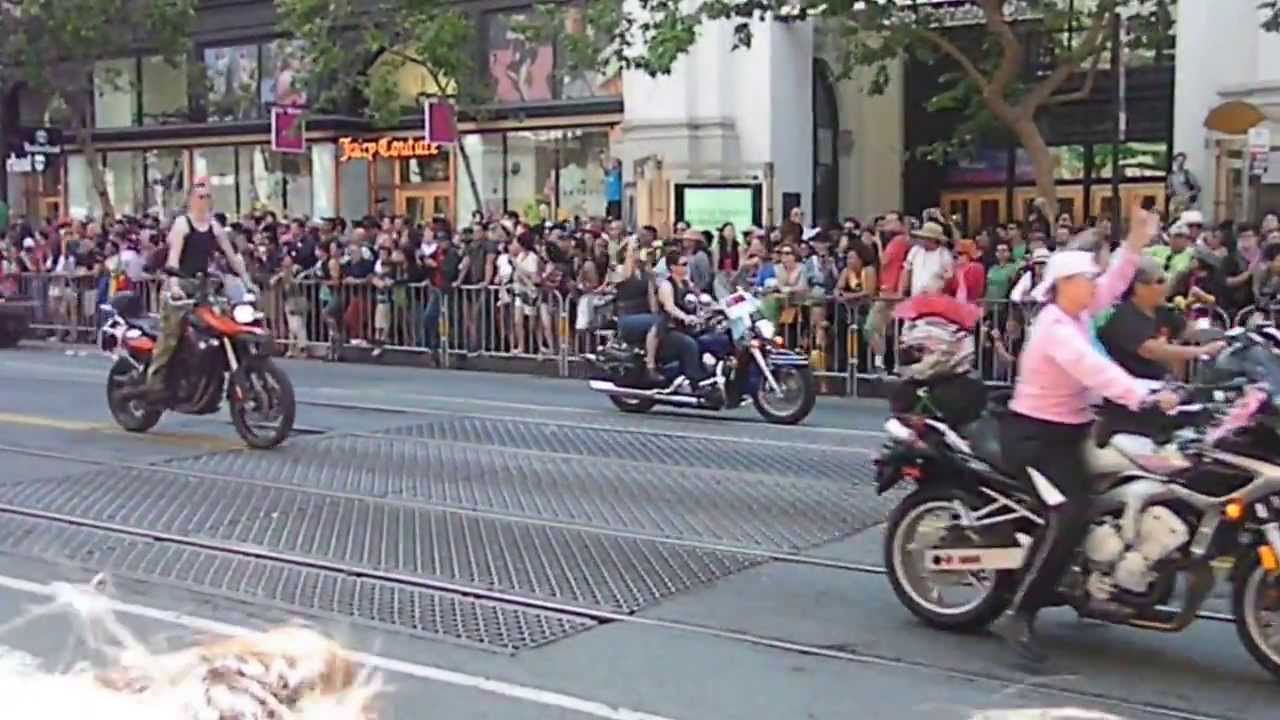 Dykes on Bikes @ SF Pride 2013 - YouTube