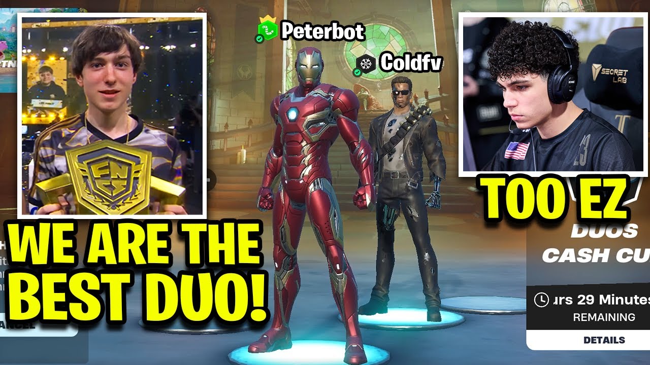 Peterbot With New DUO *COLD* W-Key The Entire Lobby in Duo Cash Cup ...