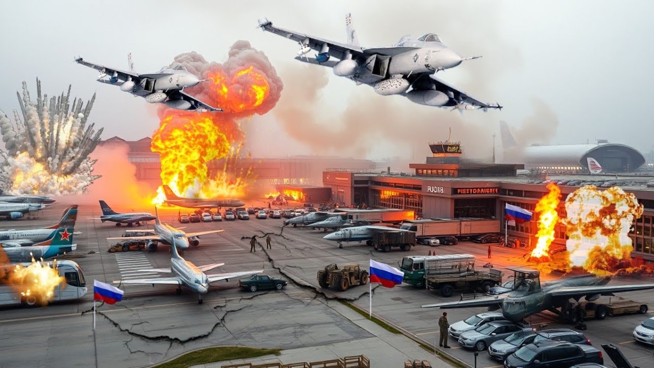 August 29, GREAT TRAGEDY! Russian International Airport Bombard by US ...