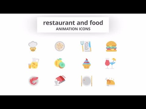 Restaurant & Food - Animation Icons After Effects Templates - YouTube