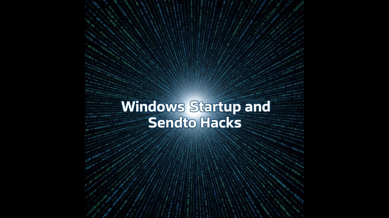 Windows Startup and Sendto hacks (Windows Tips) - YouTube