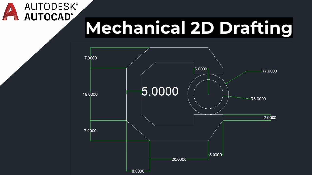2. 2D drafting Mechanical | For Biginners | How To Draw In Easy Way ...