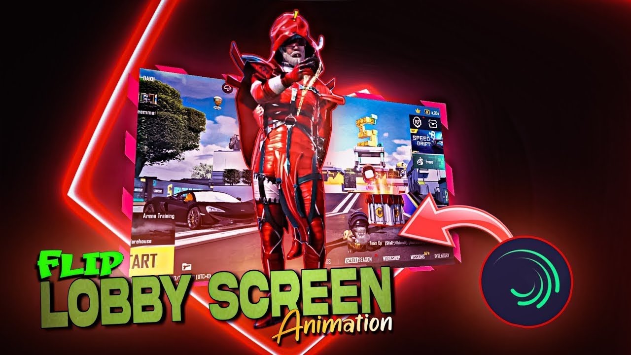 Flip lobby screen animation | pubg lobby edit | alight motion tutorial ...