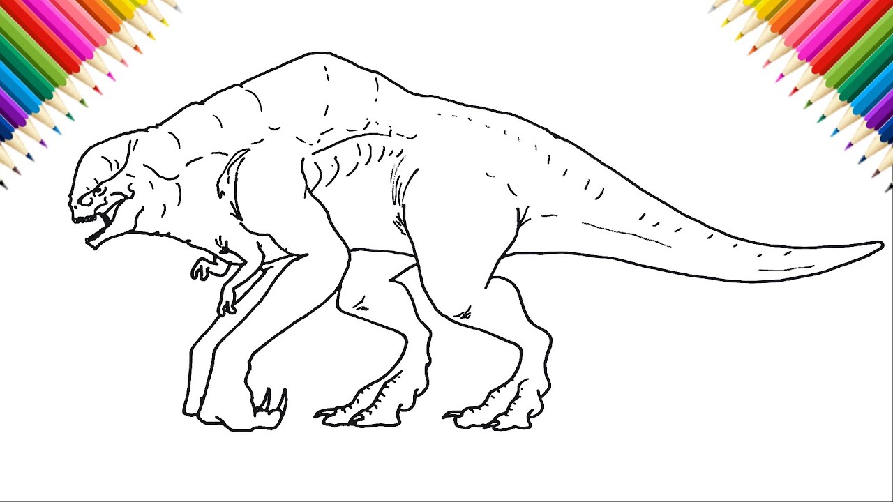 How to Draw D-Rex Step by Step | JW:Rebirth - YouTube