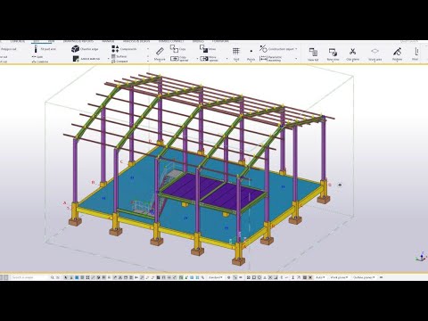 Tutorial Tekla Structure || Modeling Warehouse Part 1 - YouTube