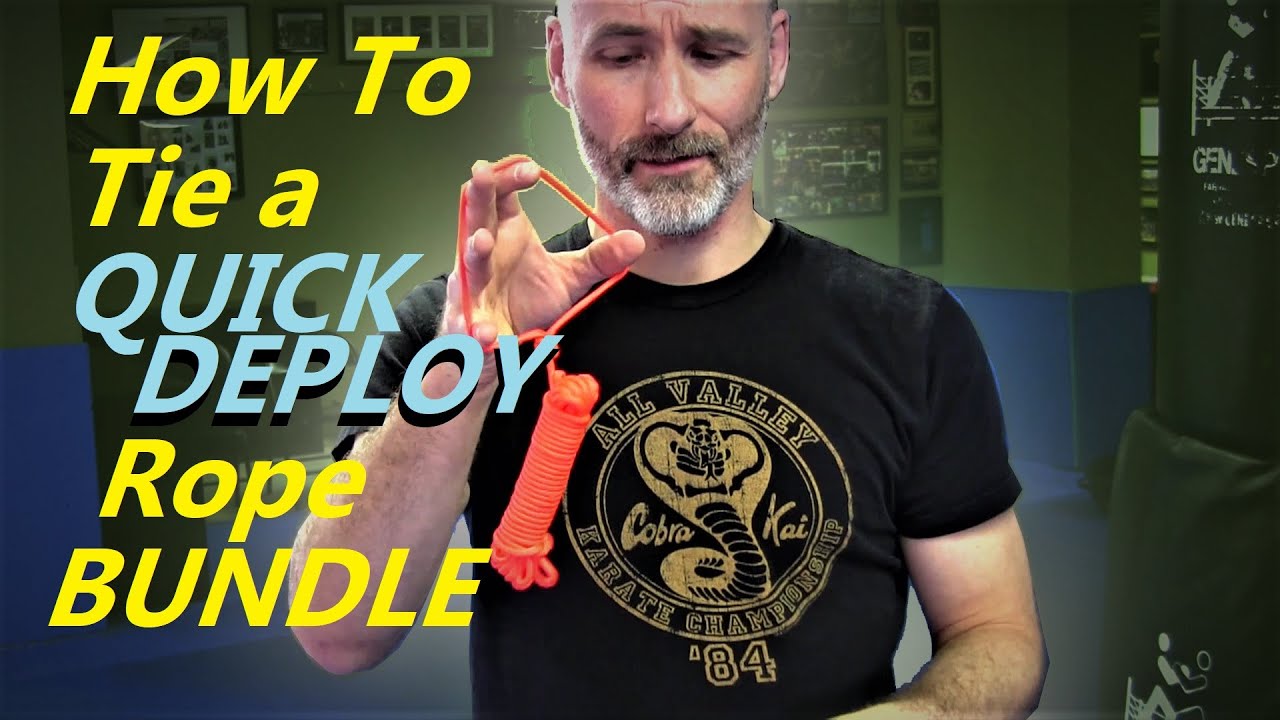 How to Tie a Quick Deploy Rope Bundle - YouTube
