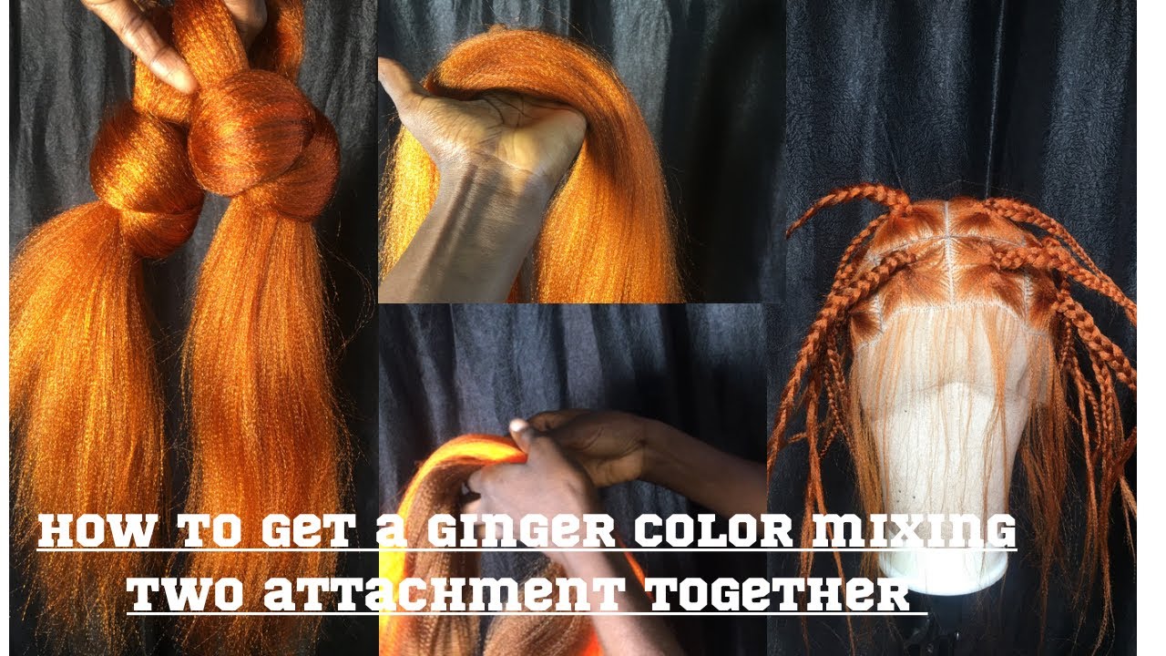 HOW TO MIX ATTACHMENT TO GET GINGER COLOR/ GUESS THE ATTACHMENT I AM ...
