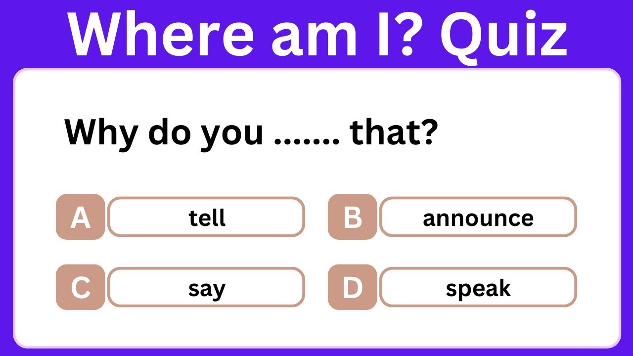 10 Where am I Questions (You enjoy it) - YouTube