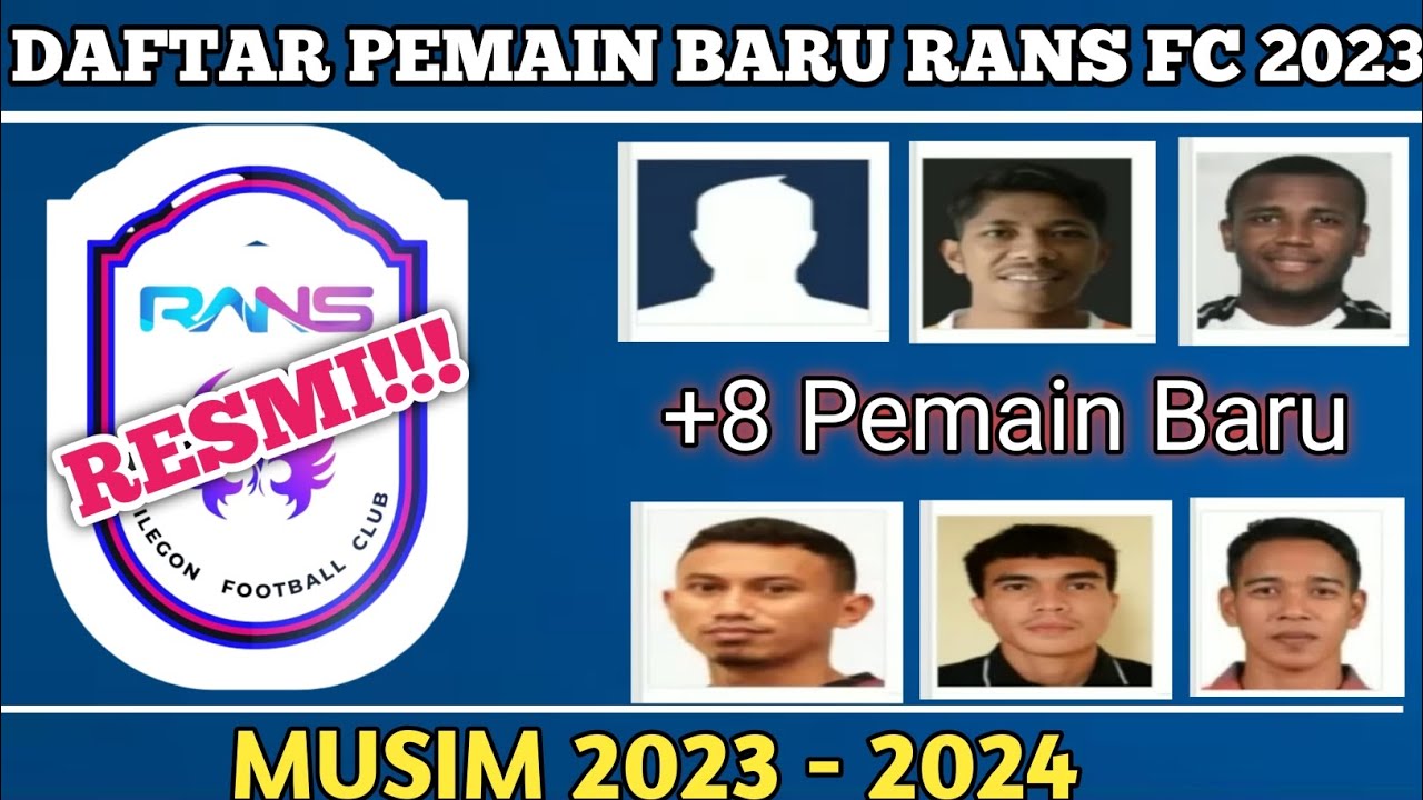 Daftar Pemain Baru Rans Nusantara FC 2023 - Berita Rans FC Terbaru 2023 ...