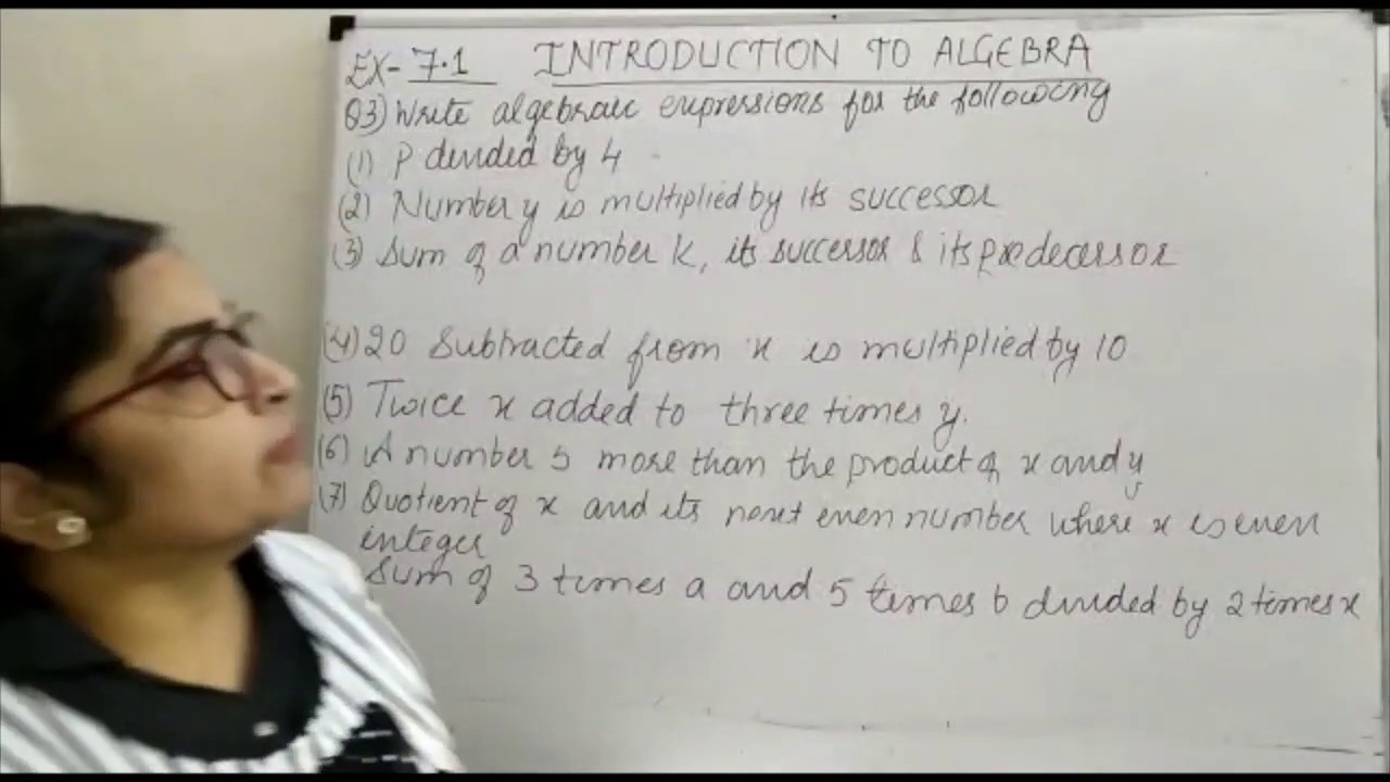Class 6 Chapter Introduction To Algebra (Book Mathematics Success ...