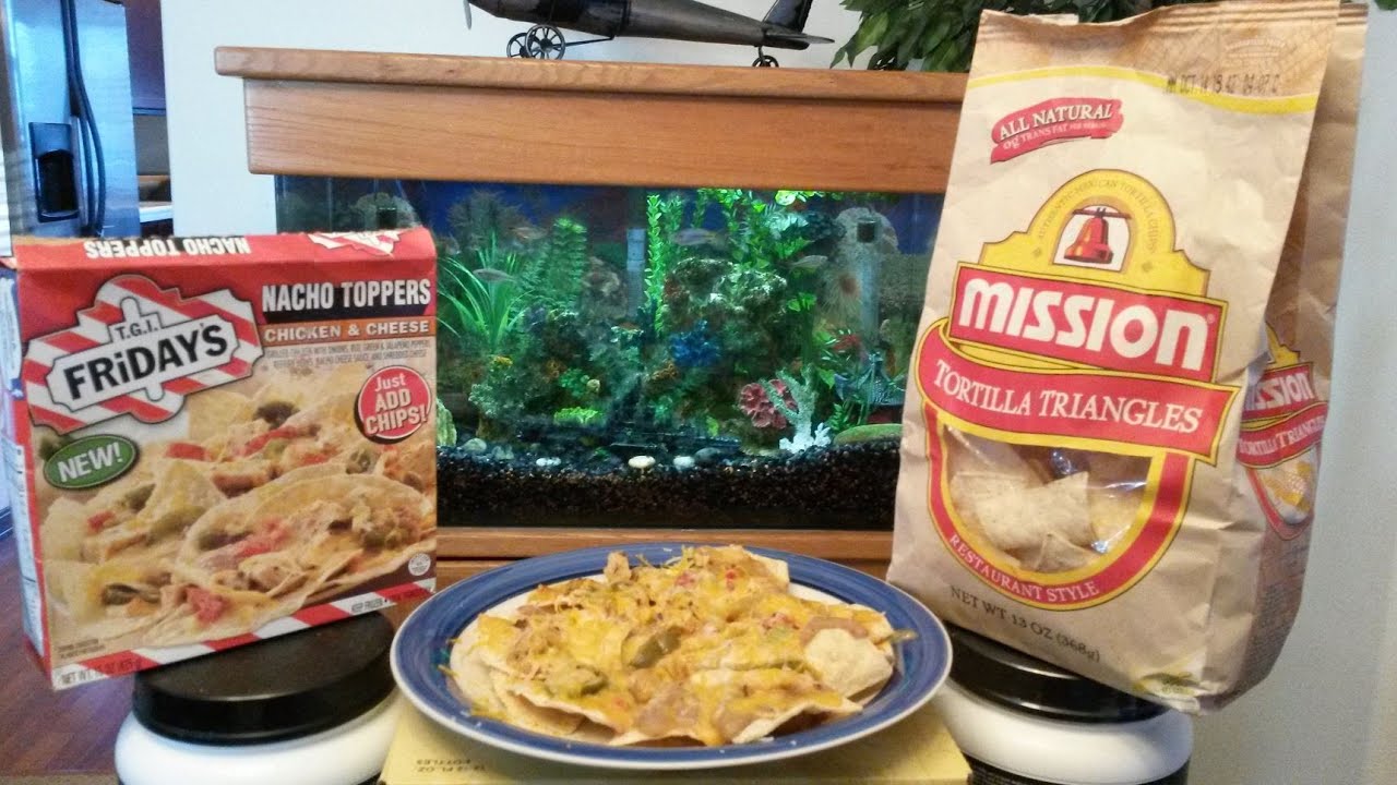 TGI Friday's Chicken & Cheese Nacho Toppers and Mission Tortilla ...