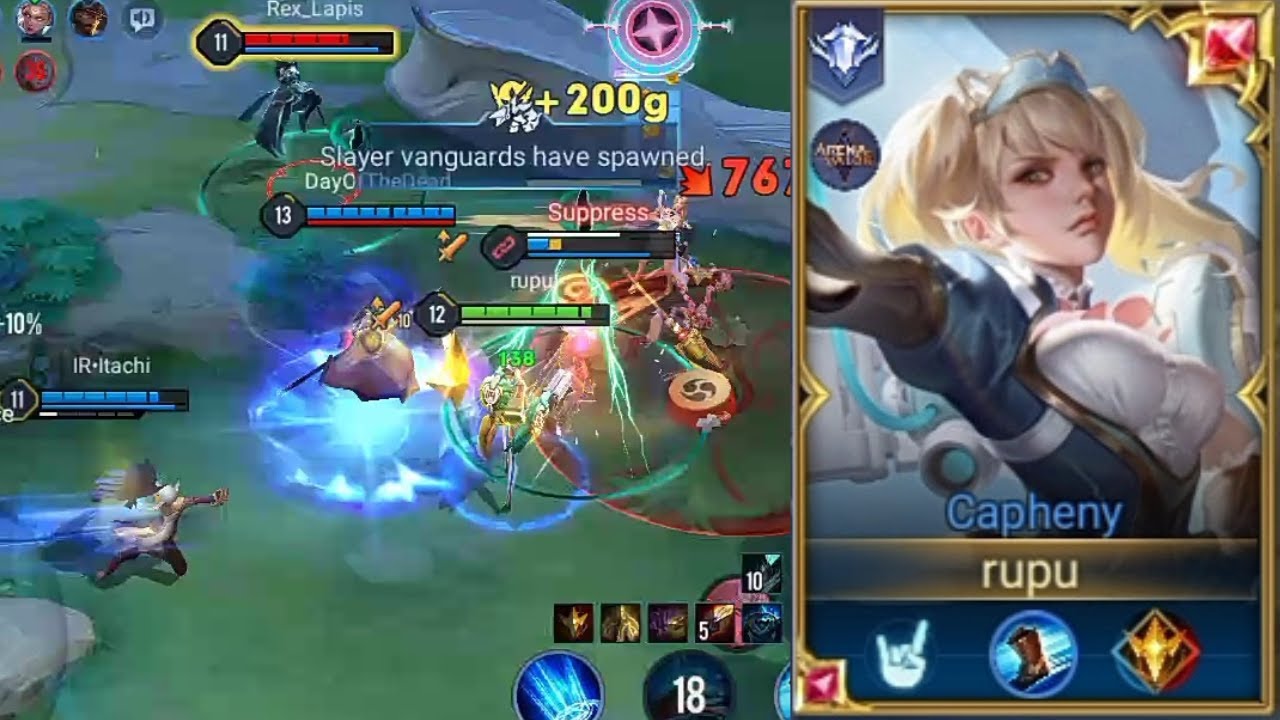 AoV : CAPHENY PRO GAMEPLAY | BEST BUILD | - ARENA OF VALOR - YouTube