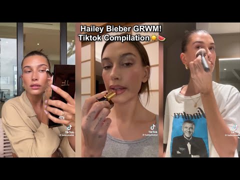 Hailey Bieber GRWM Tiktok Compilation