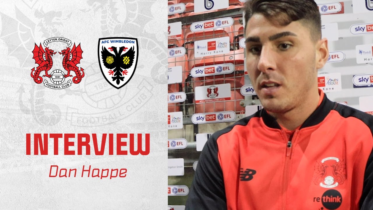 INTERVIEW: Dan Happe following win against AFC Wimbledon, and first ...