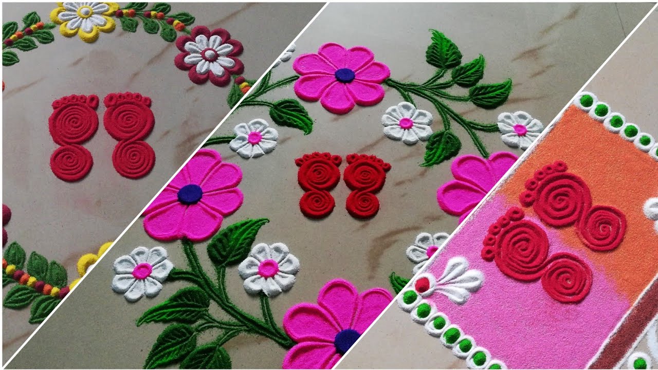 DIY How to make color sand rangoli art daily, Diwali special ...