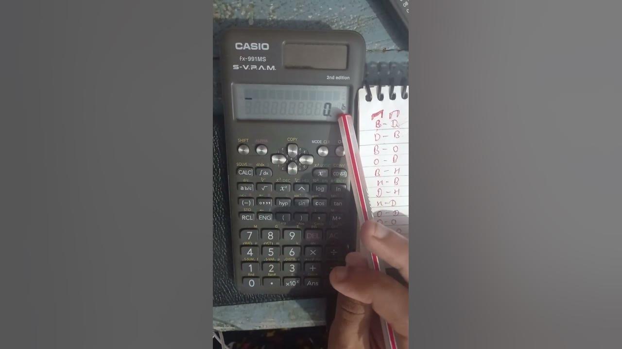 all number system conversion by calculator in one video/calci fx 991 ms se conversion binary to ...