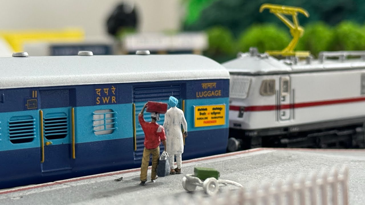 एक मॉडल ट्रेन की सवारी | A Model Train’s Journey | HO Scale Indian ...