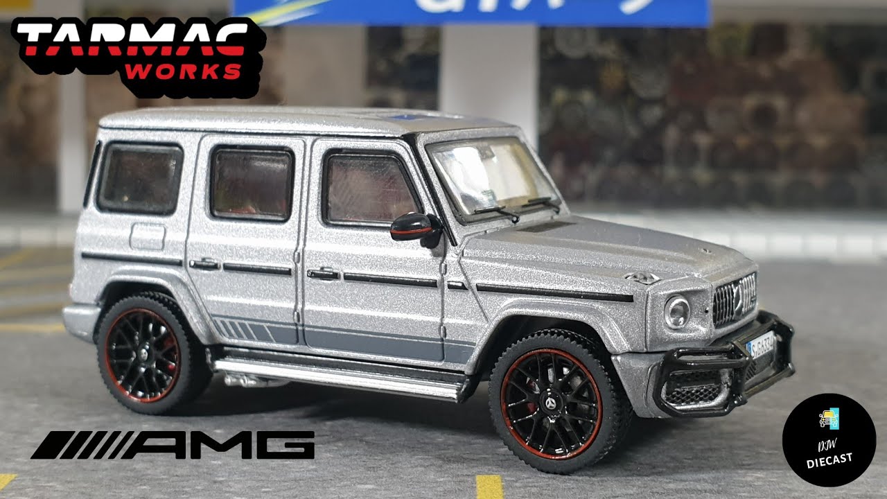 Mercedes Benz AMG G63 Matte Grey by Tarmac Works ROAD 64 | UNBOXING and ...