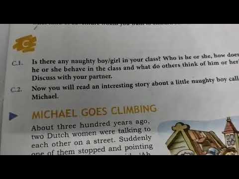 DAV nahan, class 3 , English reader, unit 4 ( c) , Michael goes ...