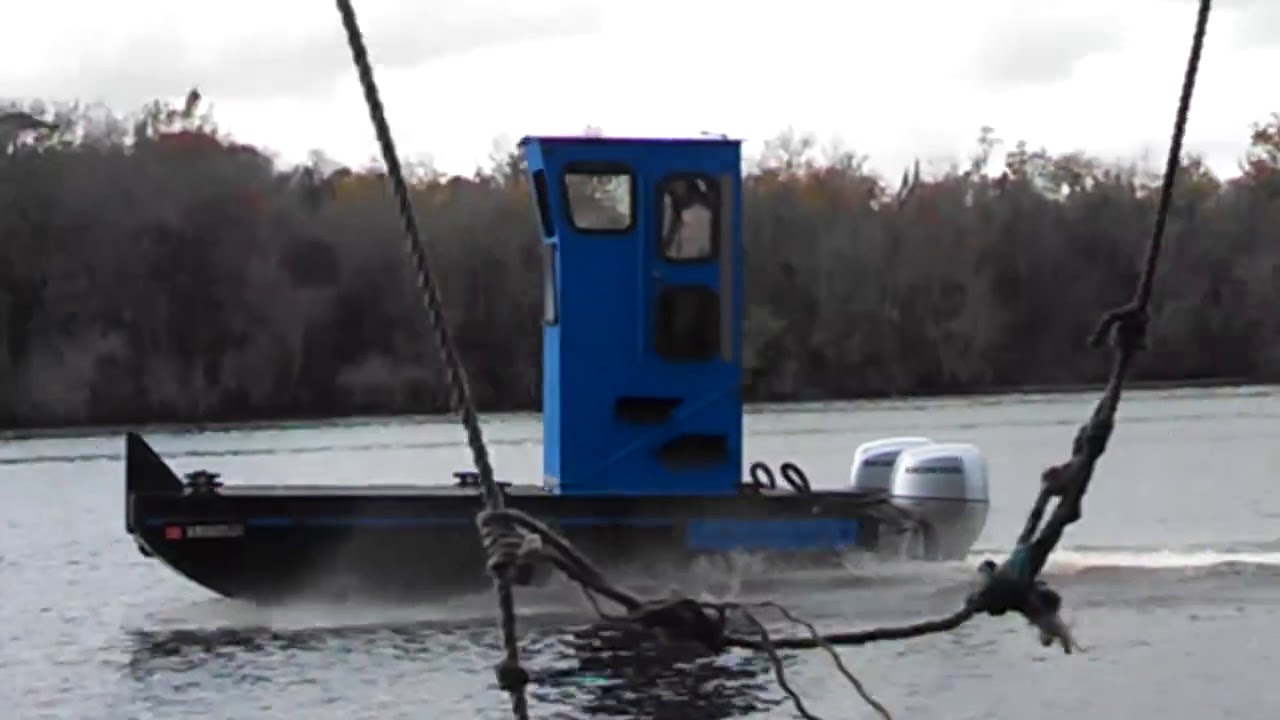 Dura Poly boats 100% polymer indestructible plastic work barge does 40 ...