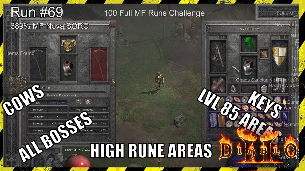 RUN #69/100: NOVA SORC SHOWCASE - 100 Full mf Runs Challenge - Diablo 2 ...