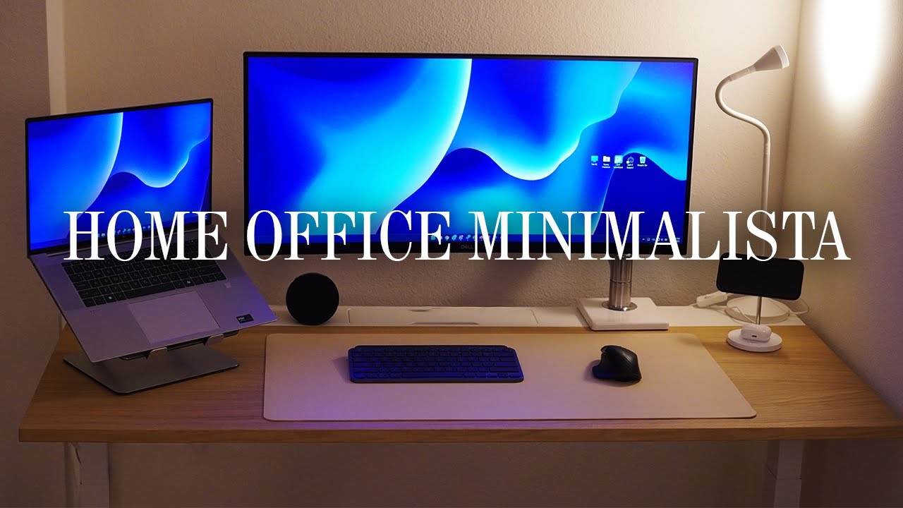 Montando um Setup Minimalista Simples para o Home Office - YouTube
