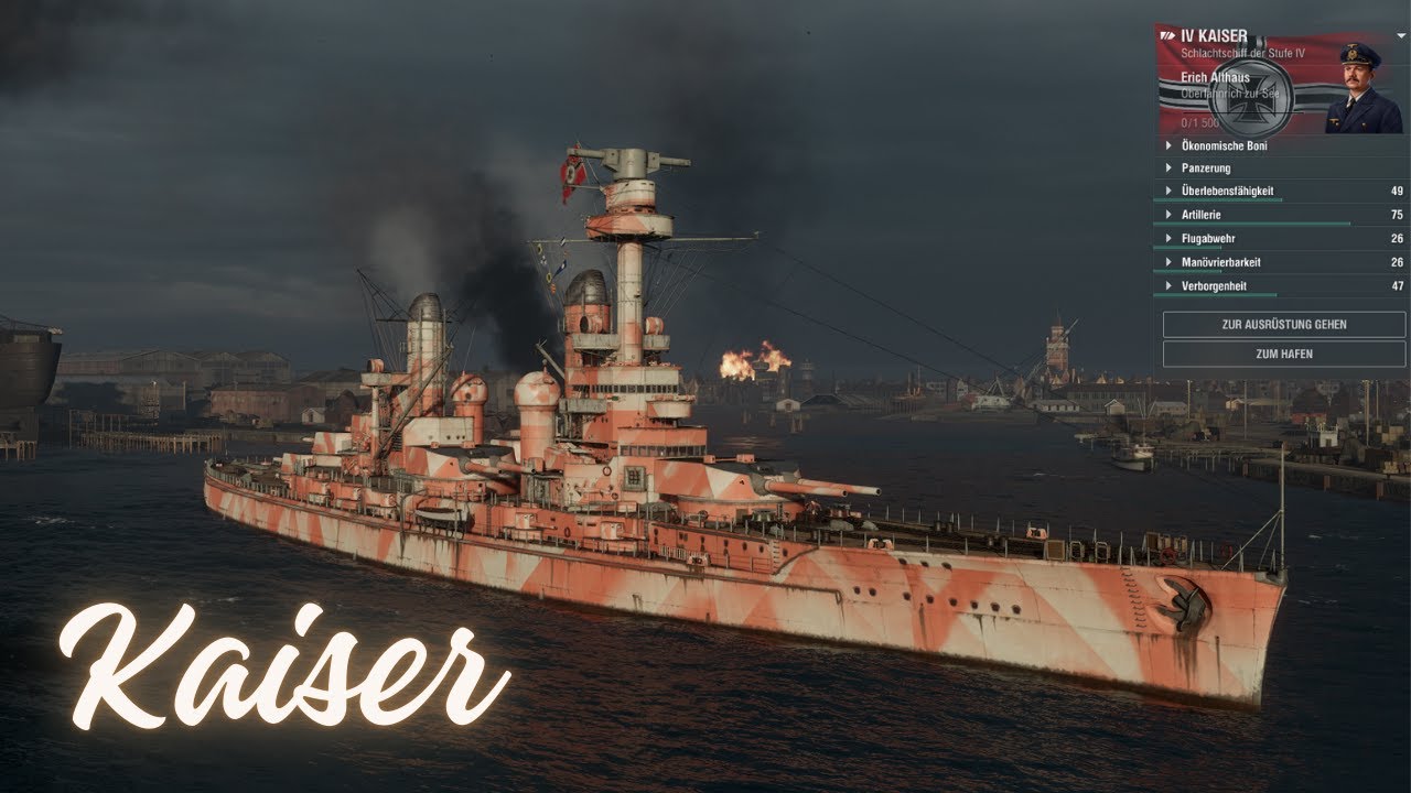 World of Warships Gameplay, die Kaiser wird zum Berserker! - YouTube