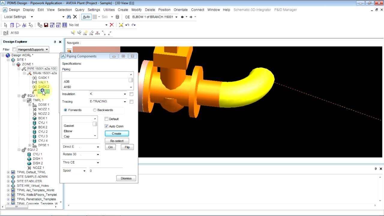 How to Creating Components,Pipe Feature in PDMS - YouTube