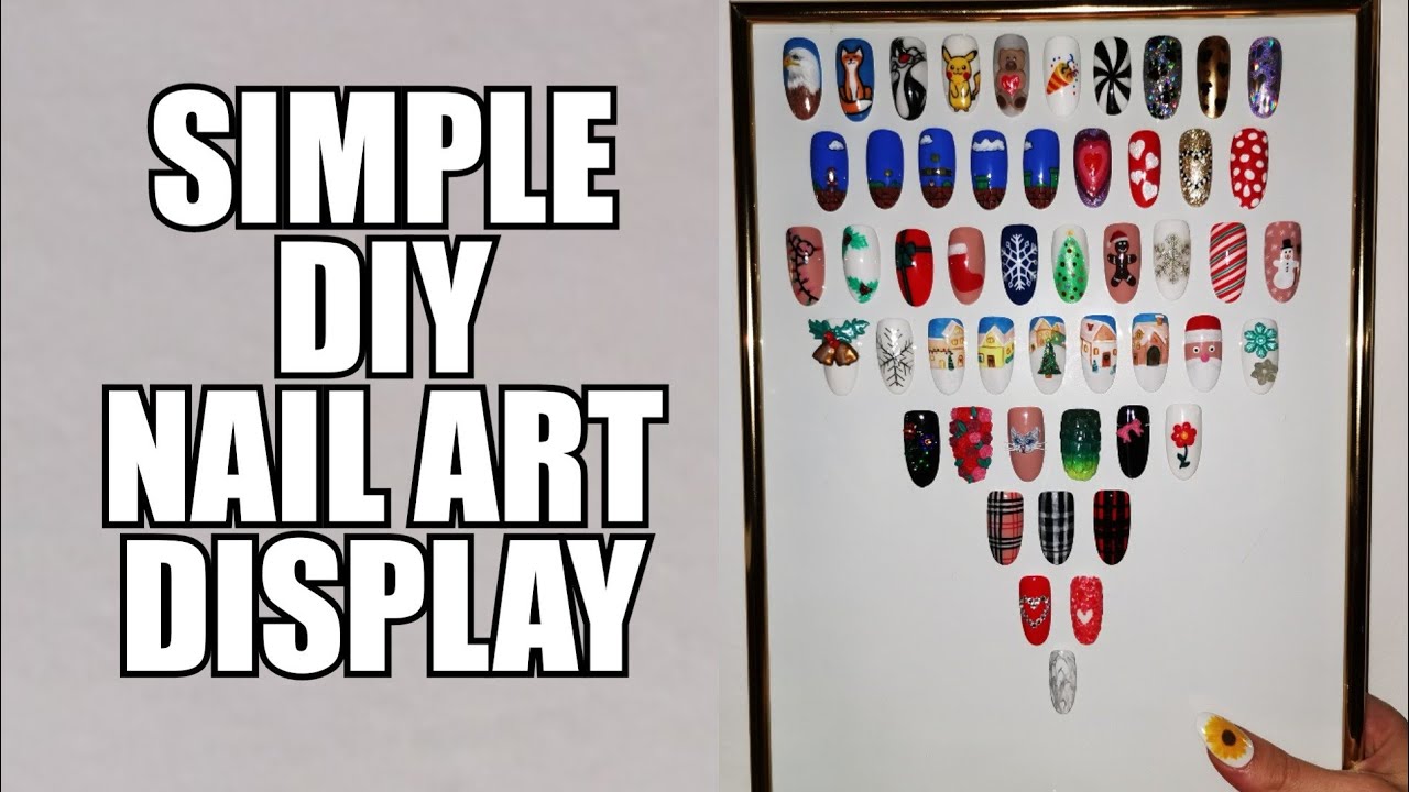 Simple DIY Display For Nail Art - YouTube