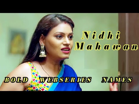 Nidhi Mahawan Bold Webseries Names||SR Clubz