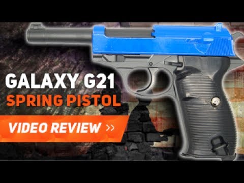 GALAXY G21 WALTHER P28 BB GUN PISTOL REVIEW - YouTube