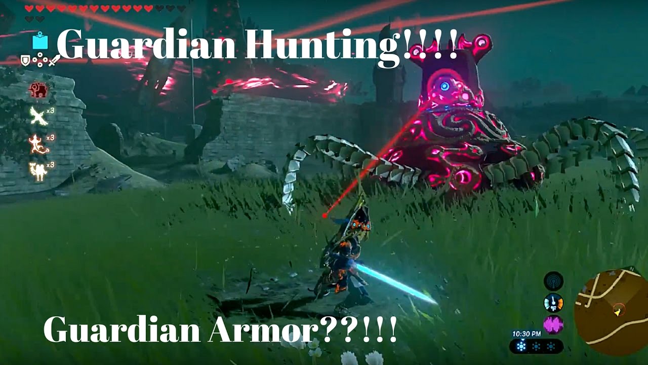 Guardian Hunting/ Getting Guardian Armor: Legend of Zelda Breath of the ...