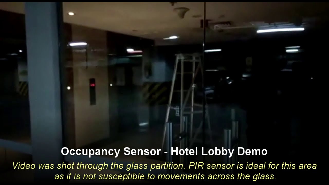 Ocelli PIR Motion Occupancy Sensor Demo in Hotel Lobby Chennai - YouTube