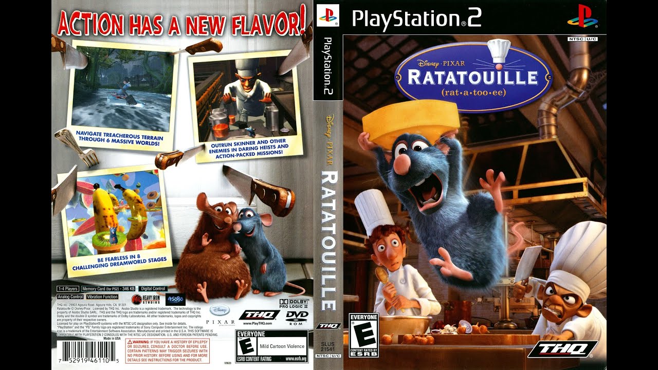 Ratatouille Disney PIXAR FULL GAME Walkthrough PS2 - YouTube