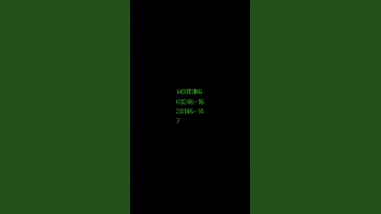 Numbers from signalis, what do they mean? - YouTube