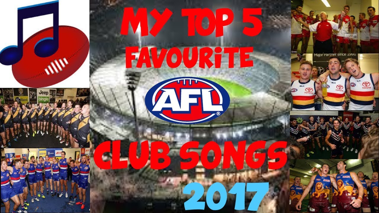 My Top 5 Favourite AFL Club Songs - YouTube