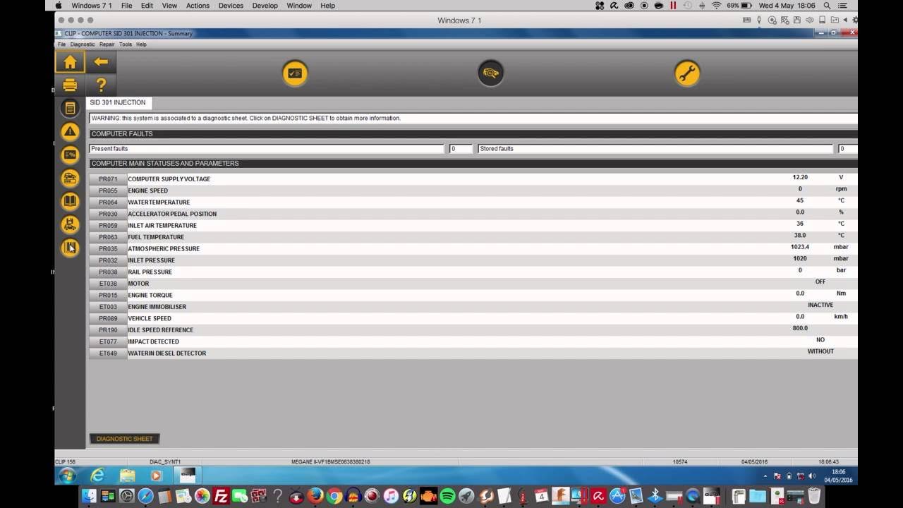Some functions of the clip diagnostic software - YouTube