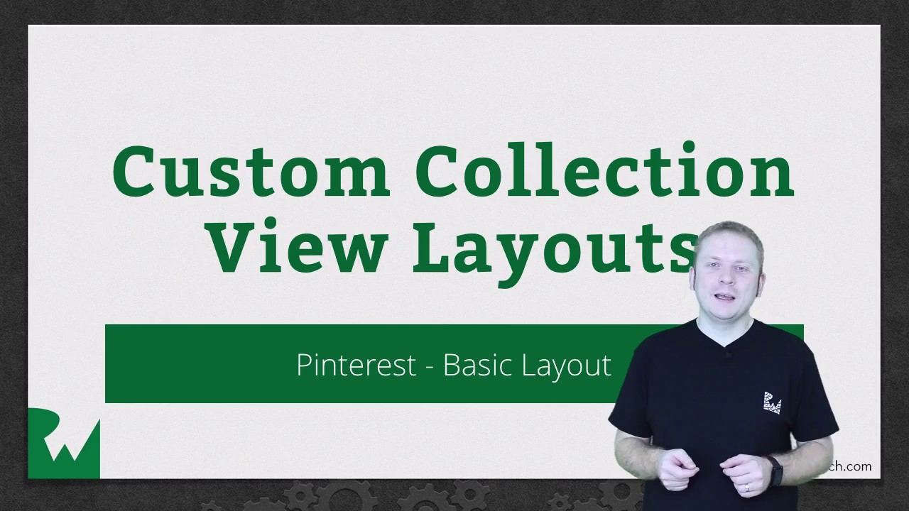 Pinterest Basic Layout - Custom Collection View Layouts in iOS ...