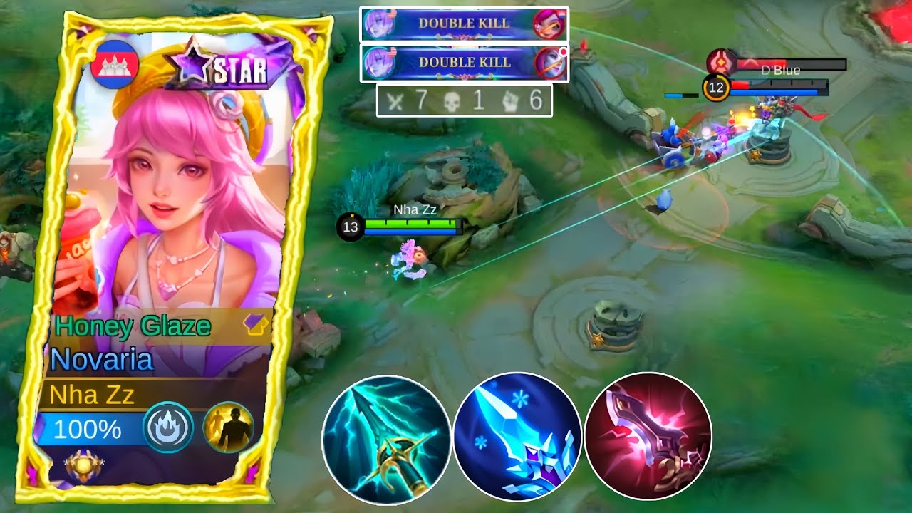 NOVARIA BEST 1 SHOT BUILD IN SOLO RANKED! 100% BROKEN DAMAGE | MOBILE ...