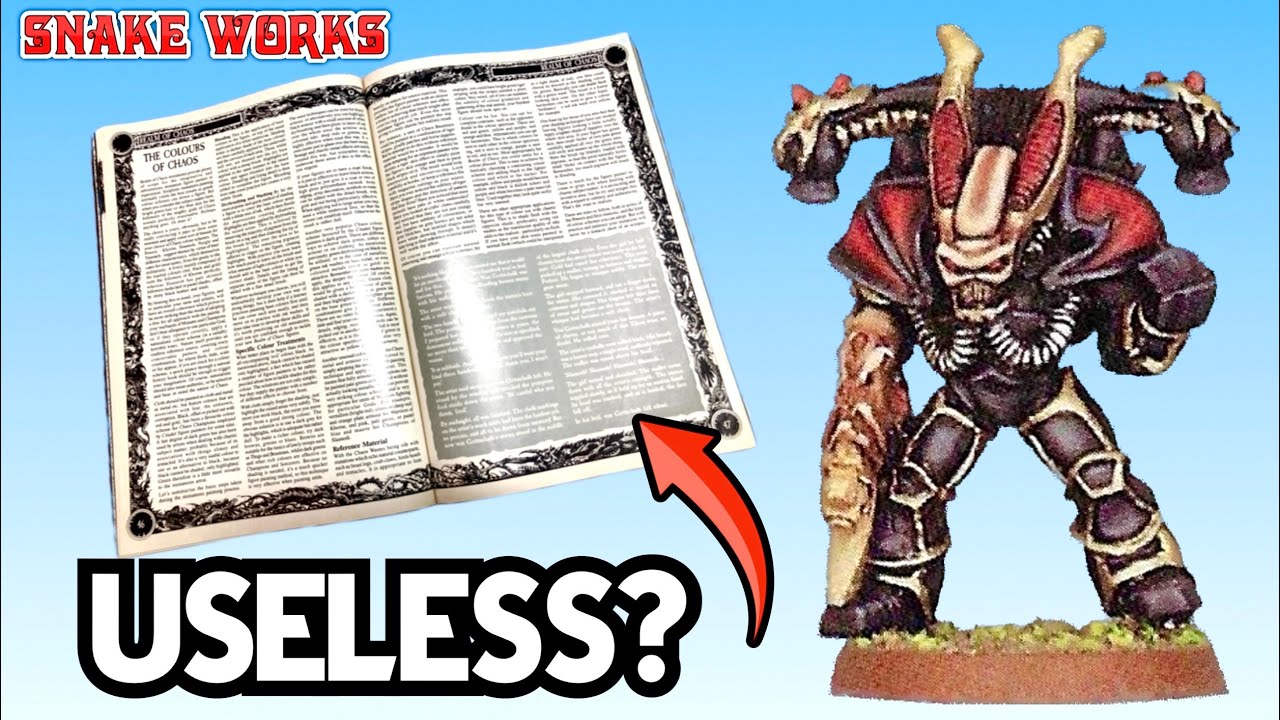Are OLD Painting guides any GOOD? How to Paint Chaos Miniatures ...